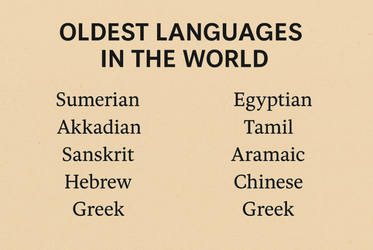 Oldest Languages in the World: Evidence, Timelines and Living Traditions